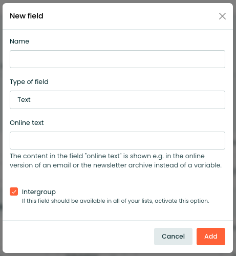 Using custom data fields in recipient lists – CleverReach Support