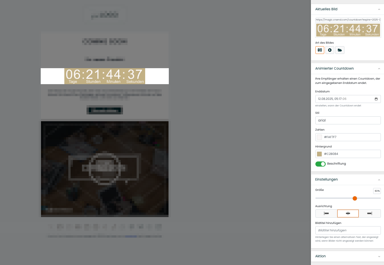 Newsletter Editor: Countdown einfügen – CleverReach Support
