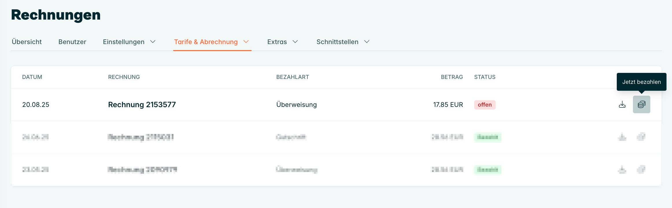 FAQ: Wie kann ich eine offene Rechnung bezahlen? – CleverReach Support